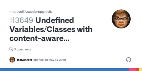 Undefined Variablesclasses With Content Aware Intellisense · Issue