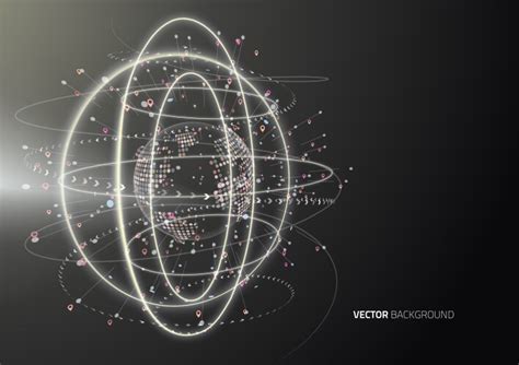 Geometric Abstract Big Data Visualization Vector Image