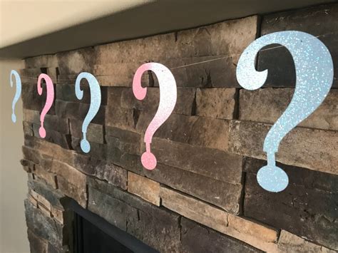 Gender Reveal Question Mark Banner Gender Reveal Banner Etsy