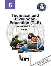 Tle 6 Ia Module 1 Week 1 Lapulapu Div Group Pdf 6 Technical And