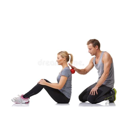 She Really Needed A Good Back Massage A Young Man Using A Massage Ball