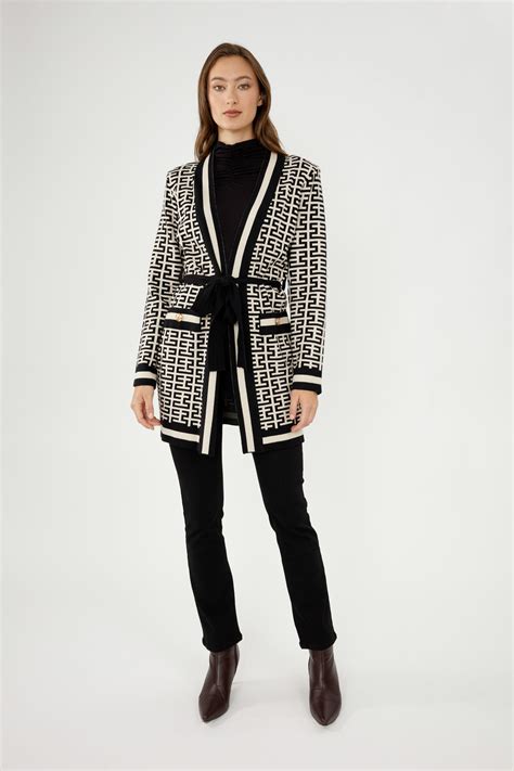 Frank Lyman Chic Geometric Blazer Coat Style 244661u 1ère Avenue