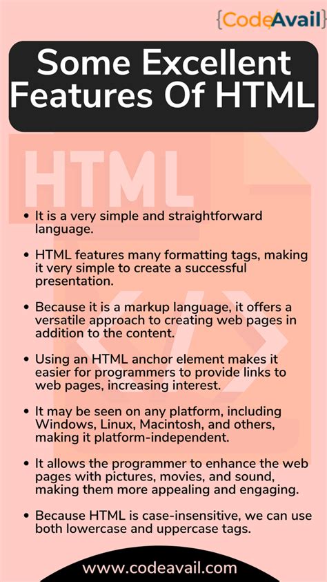 Some Excellent Features Of Html R Knowledge Center
