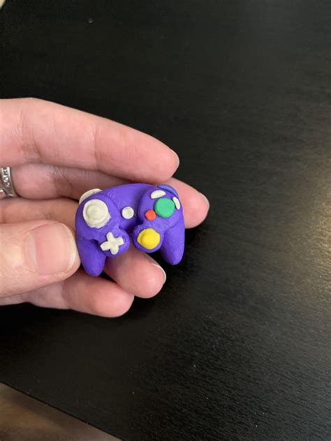 Made A Mini Gamecube Controller Using Polymer Clay R Gamecube