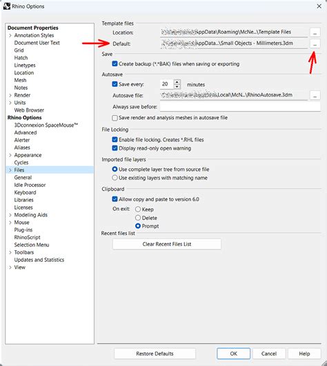 Template From File Rhino For Windows Mcneel Forum