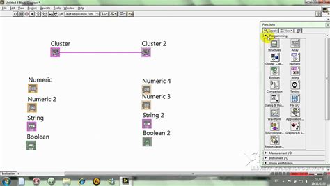 labview 3 2 cluster youtube