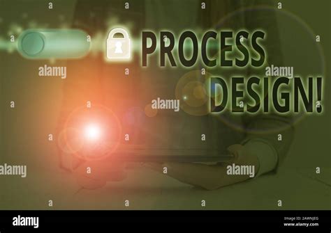 Handwriting Text Process Design Conceptual Photo Process Of Originating And Developing A Plan