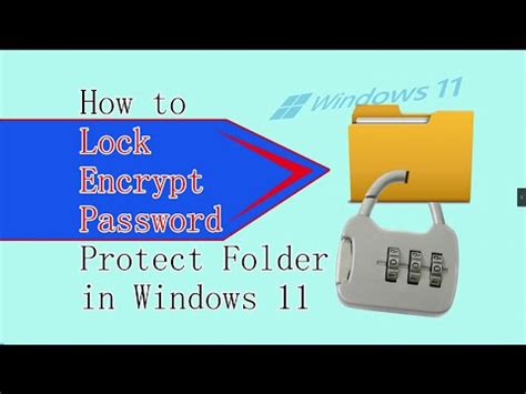 How To Lock Encrypt Password Protect Files And Folder In Windows YouTube