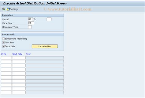 4KE5 SAP Tcode EC PCA Execute Actual Distribution