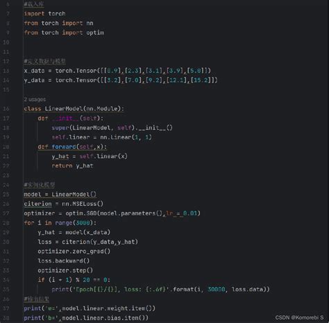 用pytorch实现简单线性回归pytorch 线性回归代码 Csdn博客