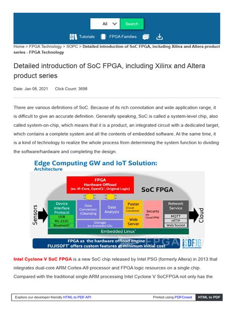 Detailed Introduction Of Soc Fpga Including Xilinx And Altera Product Series Fpgakey Pdf