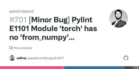 Minor Bug Pylint E1101 Module Torch Has No Fromnumpy Member