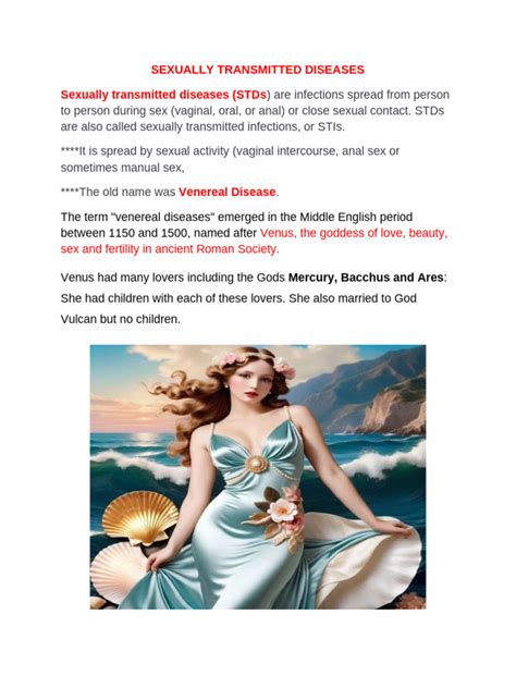 Lectures Notes Sexually Transmitted Diseases Std Pdf Sexually