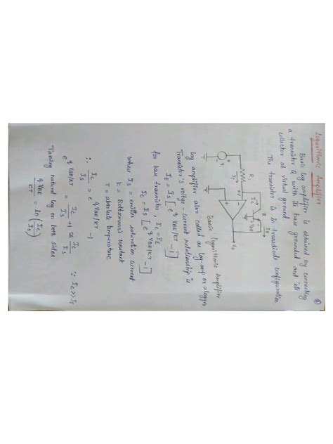 Log Antilog Amplifier Pdf