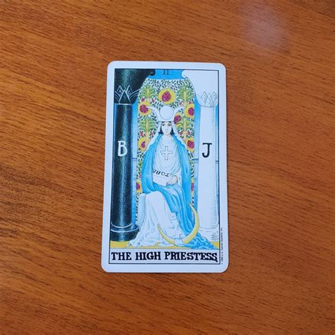 타로배우기 유니버셜웨이트 타로 2번 타로 카드 고위 여사제 카드 The High Priestess 네이버 블로그