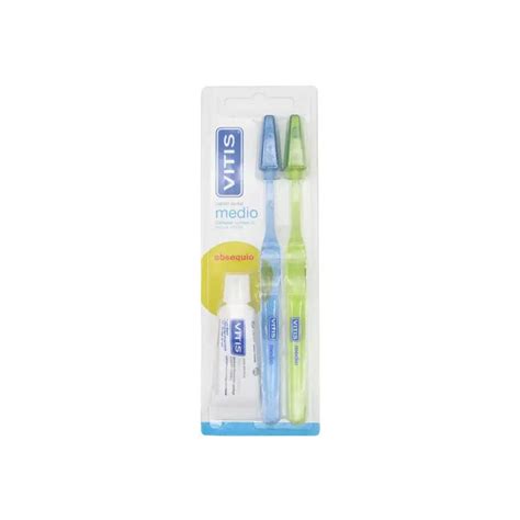 Pack Cepillo Dental Medio Mini Pasta Blanqueadora