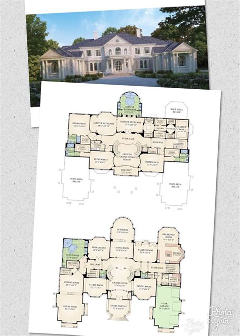 Modern Mansion House Plan With Floor Plan Free To Learn