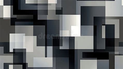 Overlapping Squares And Rectangles In Shades Of Grey And Black