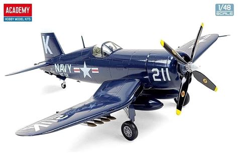 Academy 148 Usn F4u 4 Battle Of Jangjin Reservoir Plastic Model Kit