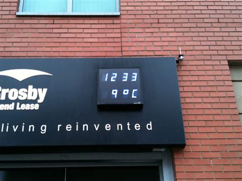 Digital Time Temperature Display Rental Scanlite