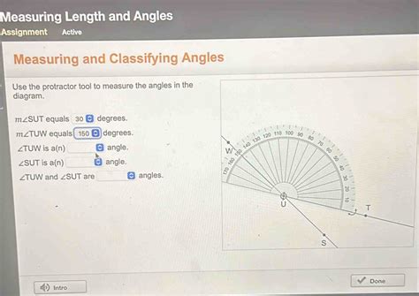 Solved Measuring Length And Angles Assignment Active Measuring And Classifying Angles Use The