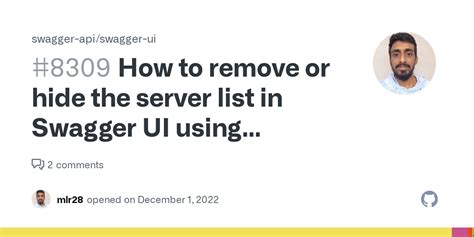 How To Remove Or Hide The Server List In Swagger Ui Using Springdoc