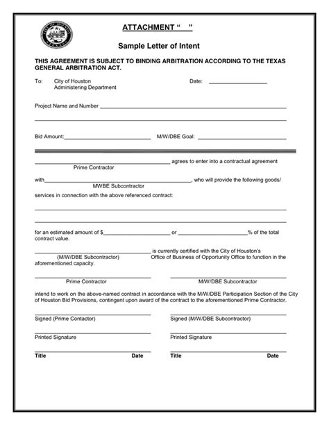 Letter Of Intent Template Download Free Documents For PDF Word And Excel