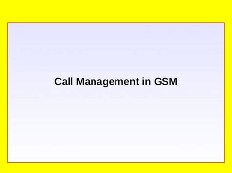 PPT GSM Call Flow DOKUMEN TIPS