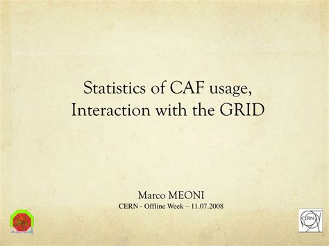 ppt statistics of caf usage interaction with the grid powerpoint