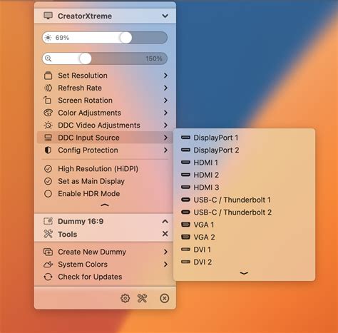 Add Ddc Display Input Control To The Menu · Issue 720 · Monitorcontrol