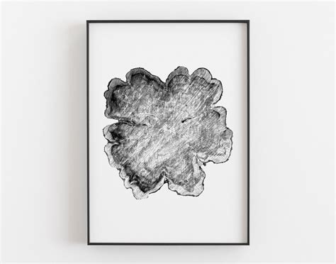 Tree Ring Tree Ring Print Tree Ring SVG Black And White Etsy