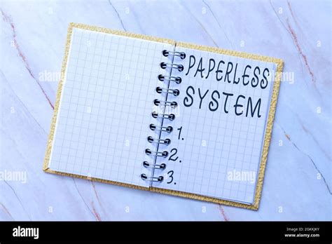 Inspiration Showing Sign Paperless System Conceptual Photo Storage Or