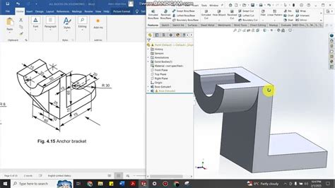 Designing A Simple Engineering Block In Solidworks Step By Step