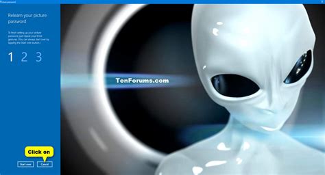 Replay Picture Password In Windows 10 Tutorials