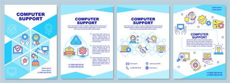Computer Brochure Company Vector Images Over 2500