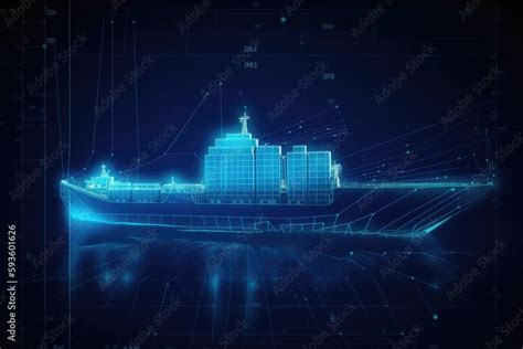 Container Cargo Ship Global Business Logistics Import Export Freight Shipping Transportation