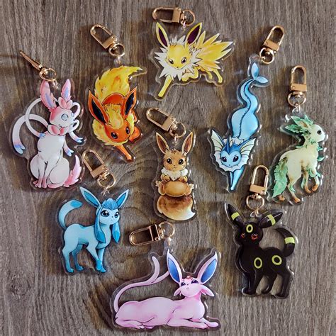 Keychain Eeveelutions Etsy