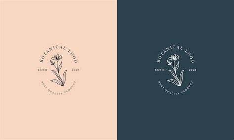 Premium Vector A Logo For A Botanical Brand Calledthe Botanical Brand