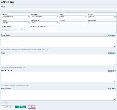 Adding Test Cases TestRail Support Center