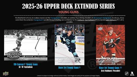2025 26 Upper Deck Extended Series Nhl Hockey Cards