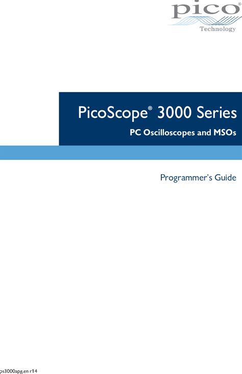 Picoscope 3000 Series A Api Programmers Guide A Api Programmers