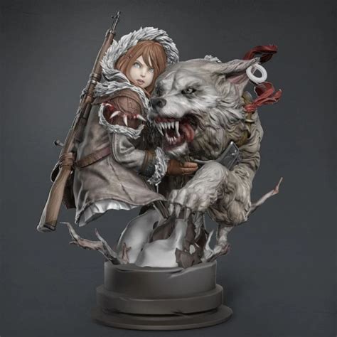 Wolf Girl 3d Print Model Free High Quality Models For Your Projects Assetsfree”