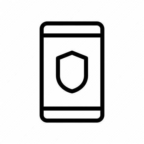 Mobile Phone Protection Security Shield Icon Download On Iconfinder