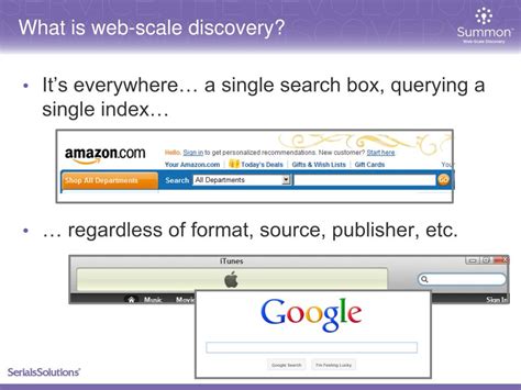 Ppt Summon Web Scale Discovery Powerpoint Presentation Free