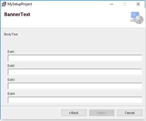C How To Make A Field Mandatory In Windows Installer Custom Dialog
