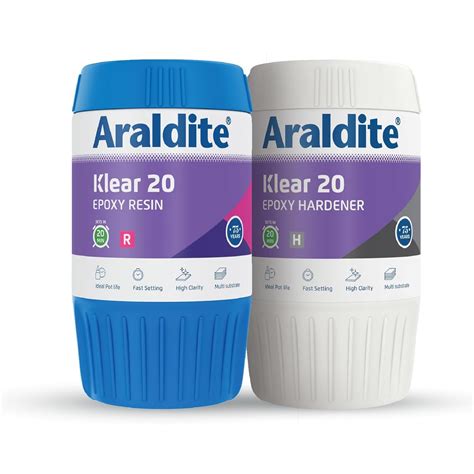 Araldite Klear 20 2 Kg Aradite Clear Epoxy Adhesive Bond Fix
