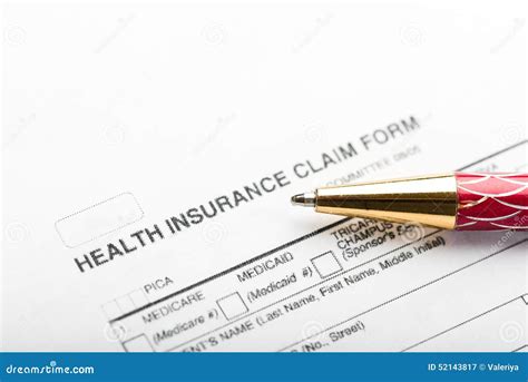 Insurance Claim Form Stock Image Image Of Danger Paying 52143817