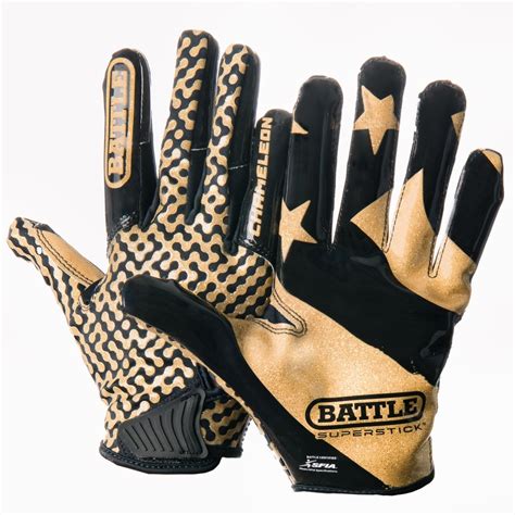 Battle Sports Adult Usa Flag Chameleon Receiver Football Glove