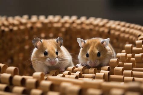 Premium Ai Image Hamster And Hamster Looking At The Camera