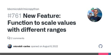New Feature Function To Scale Values With Different Ranges Issue Bbcmicrobit